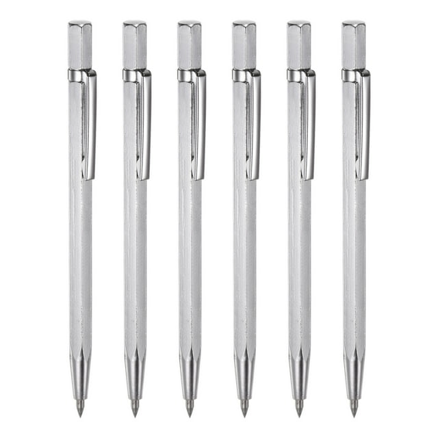 Uxcell 6Pcs Tungsten Carbide Tip Scriber with Clip Alloy Etching Pen ...