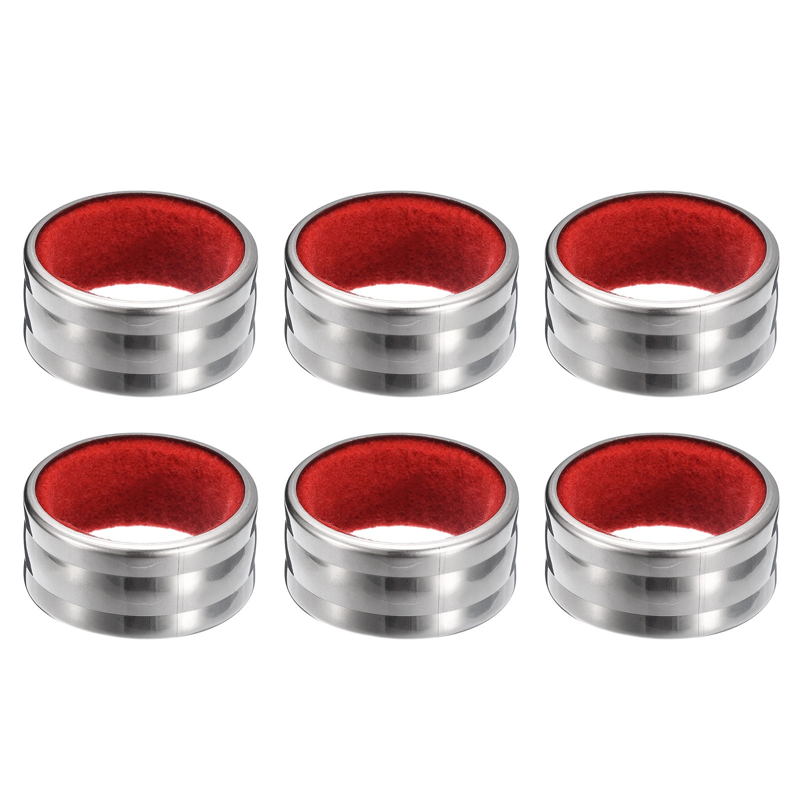 Uxcell 6Ps Wine Bottle Collars, Stainless Steel Wine Drip Ring, Leak ...