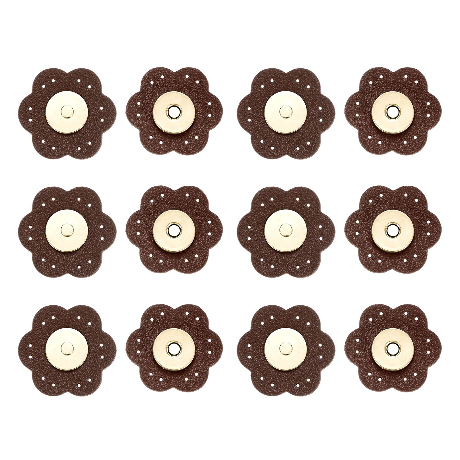 Uxcell 6Set Leather Snaps Buttons, Magnetic Snap Closures for Purses ...