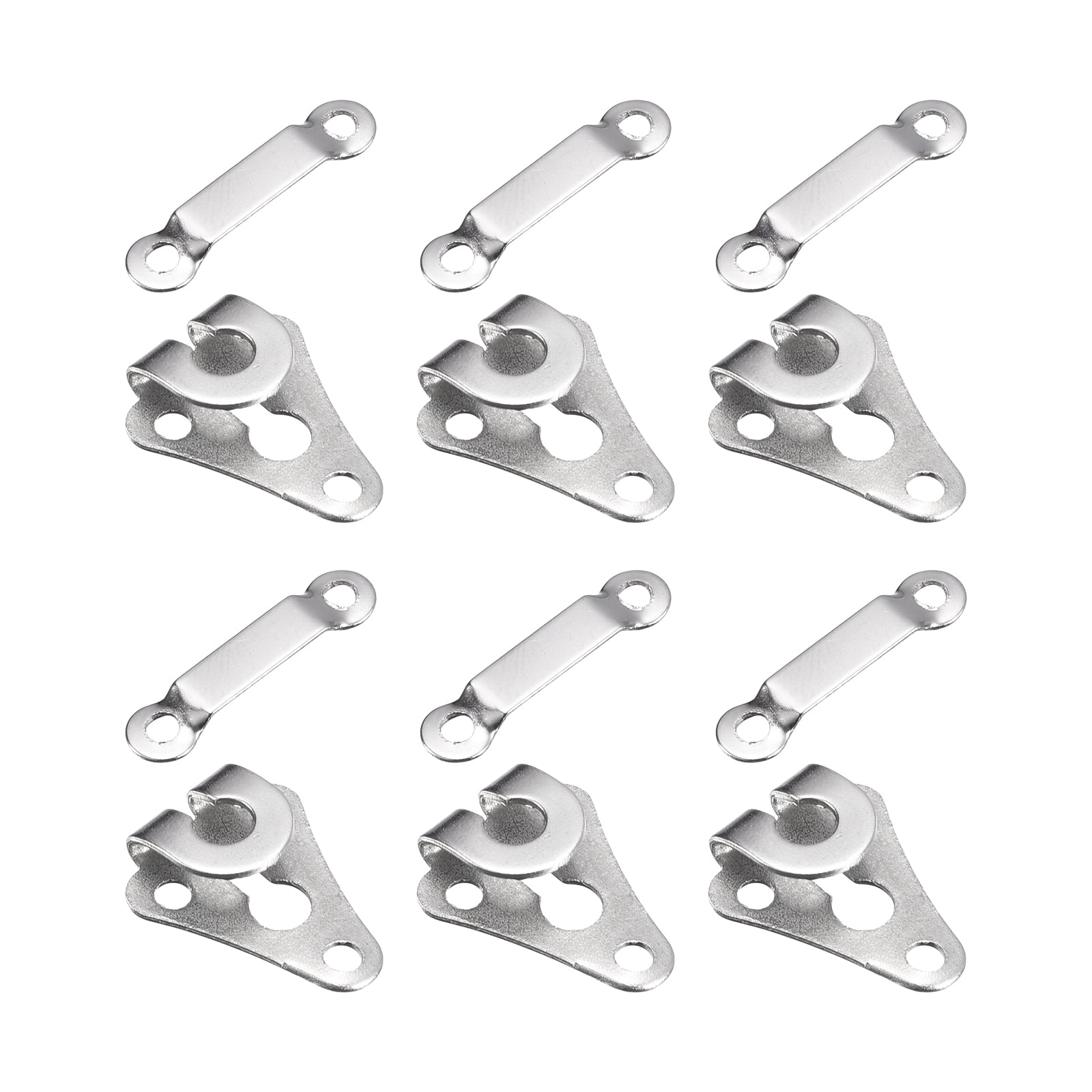 Uxcell 6Set Stainless Steel Sewing Hooks and Eyes Closure Set for ...