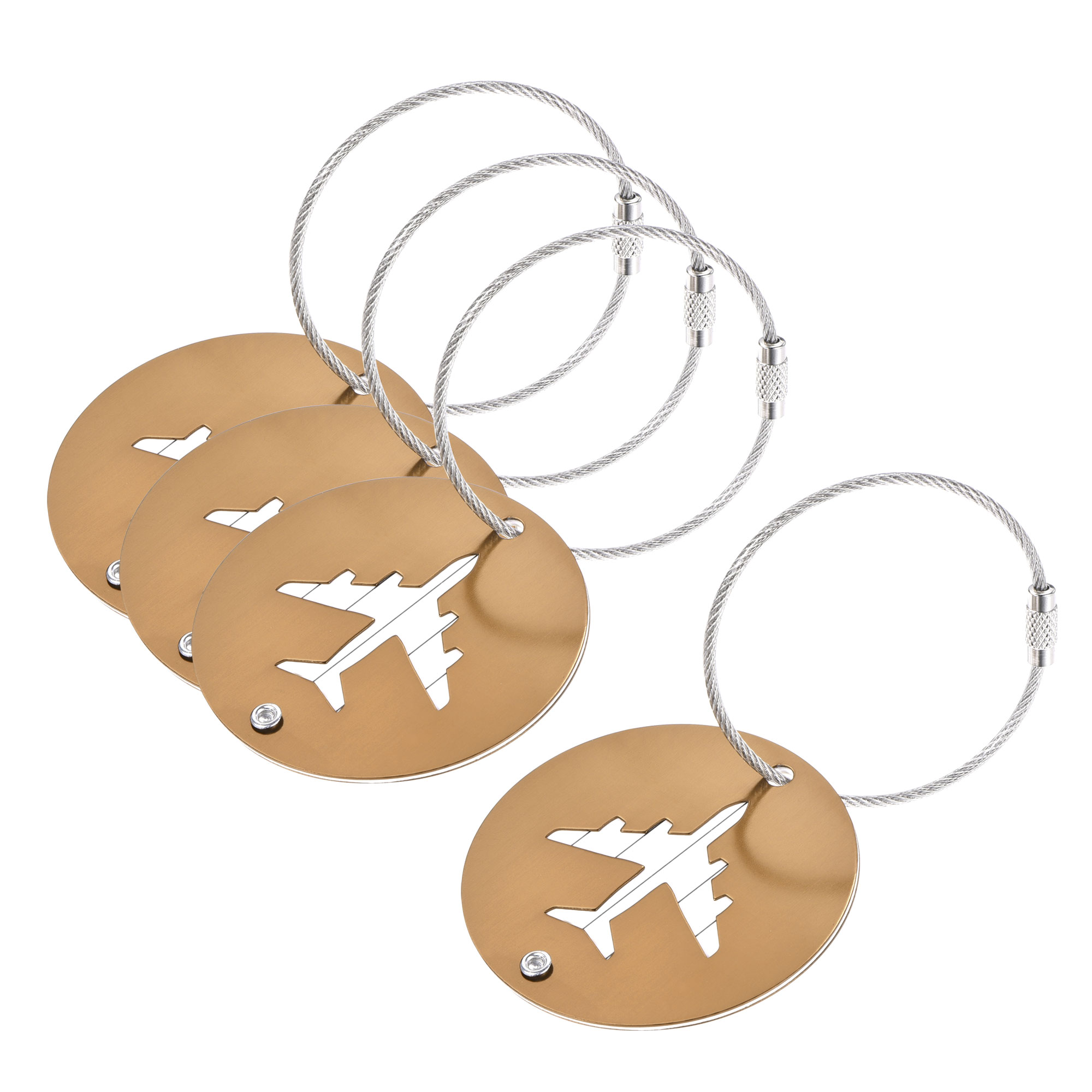 Uxcell 6cm Diameter Identifier Card Holder Label Luggage Tag for Travel ...