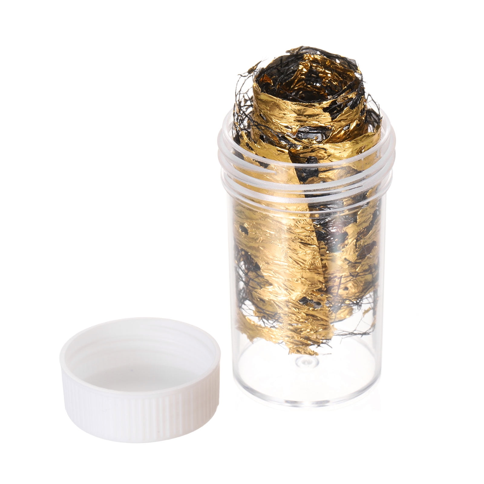 Uxcell 6g Gold Flakes 1 Bottles Gold Foil Sheets with Black Mesh ...