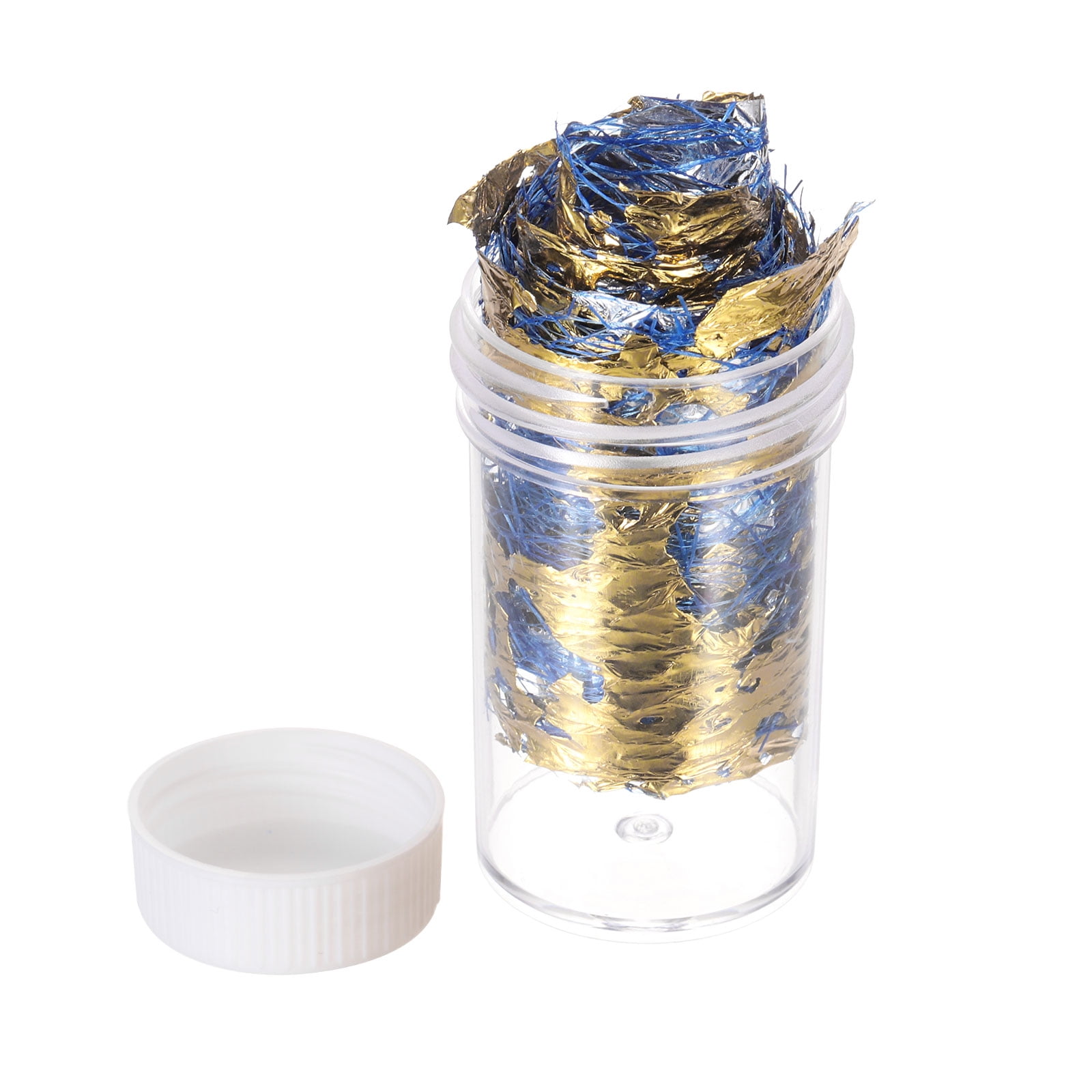 Uxcell 6g Gold Flakes 1 Bottles Gold Foil Sheets with Blue Mesh ...