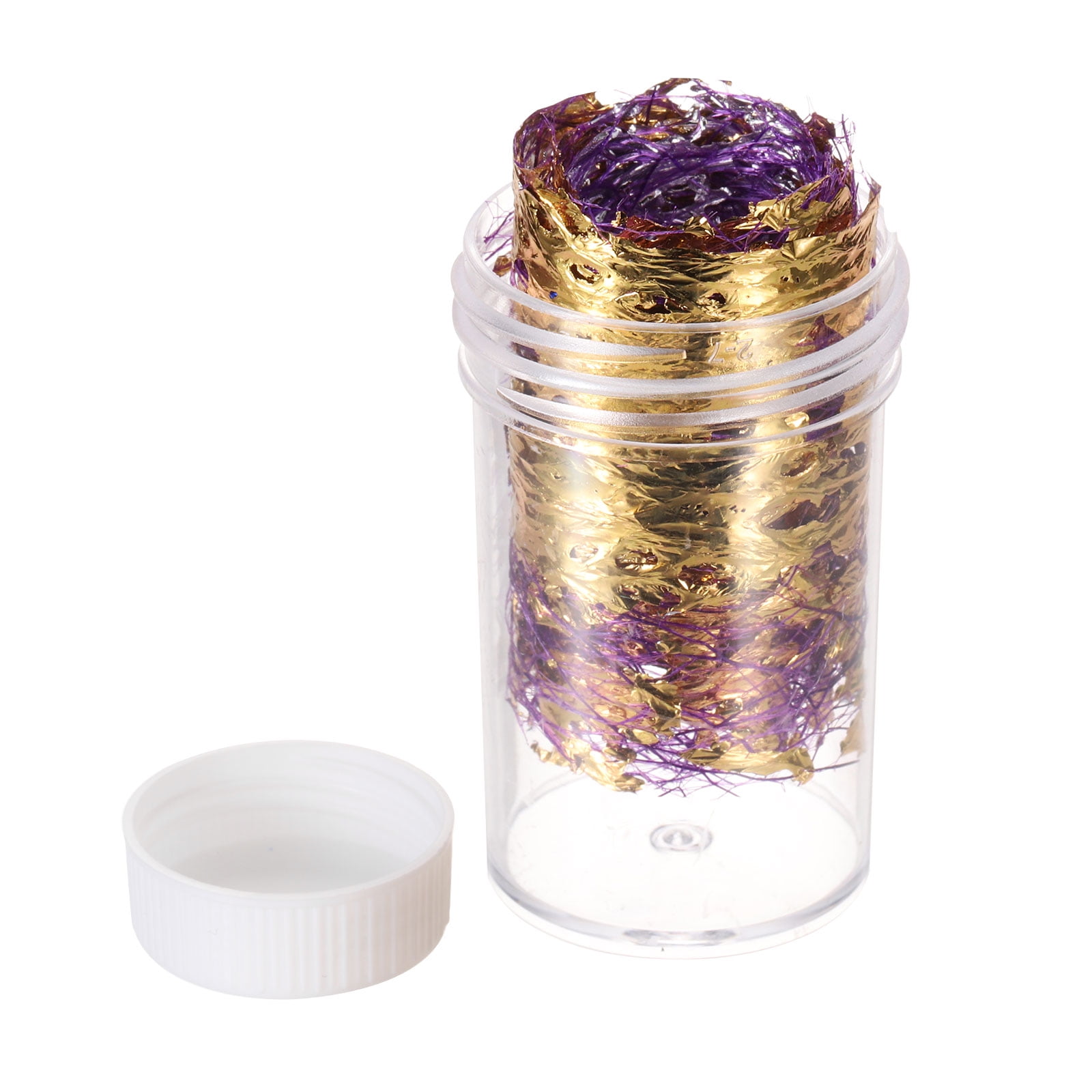 Uxcell 6g Gold Flakes 1 Bottles Gold Foil Sheets with Purple Mesh ...
