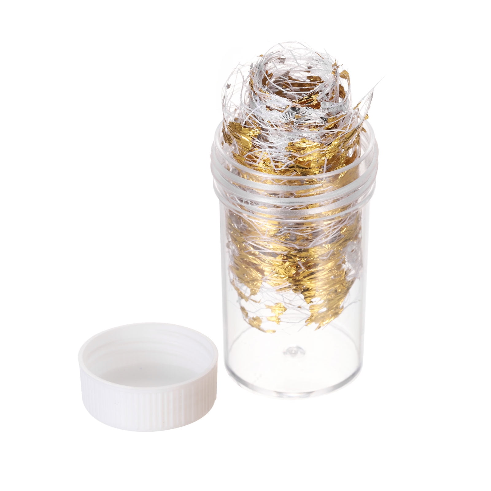 Uxcell 6g Gold Flakes 1 Bottles Gold Foil Sheets with White Mesh ...