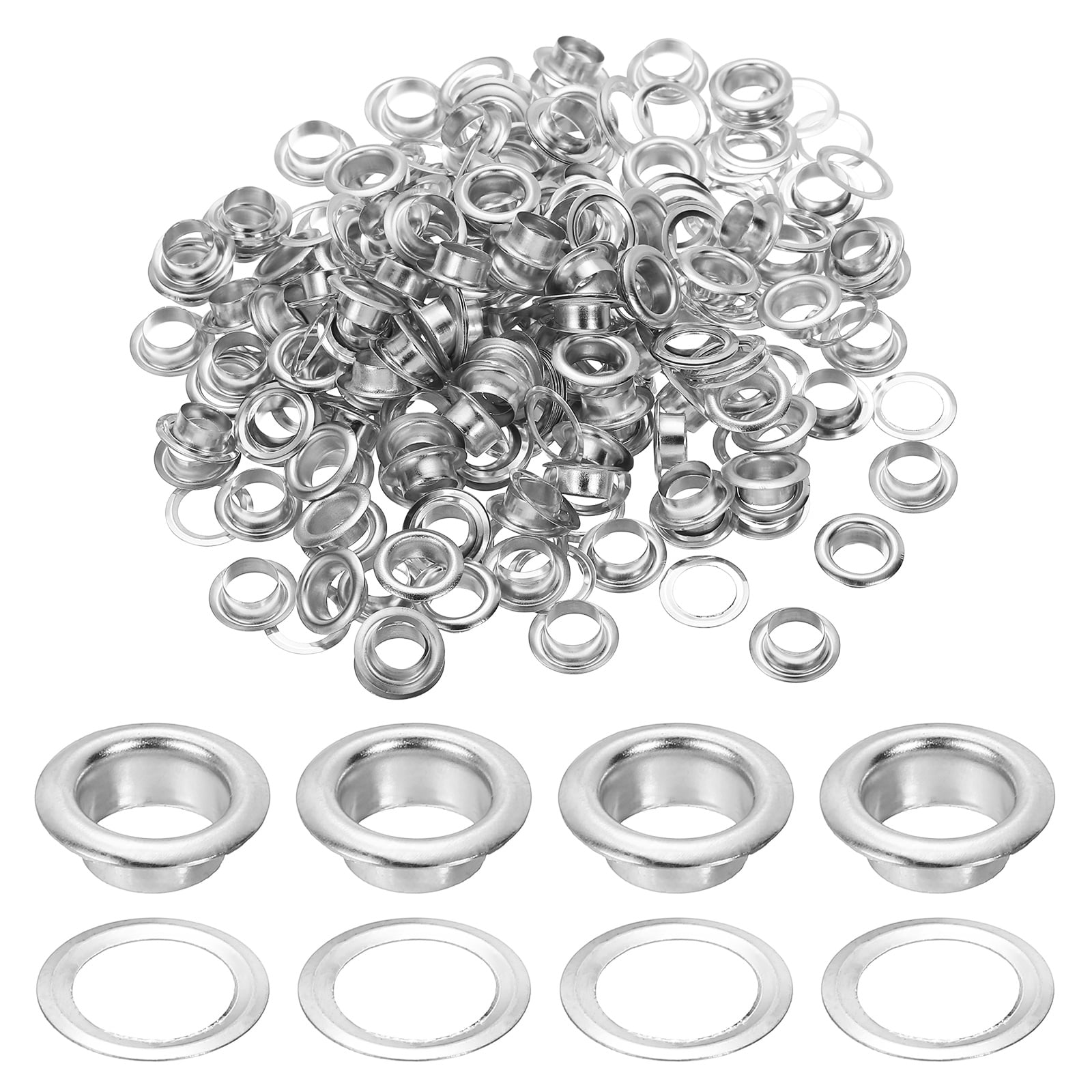 Uxcell 6mm/1/4" Metal Eyelets, Eyelets and Grommets Kit for DIY Project ...