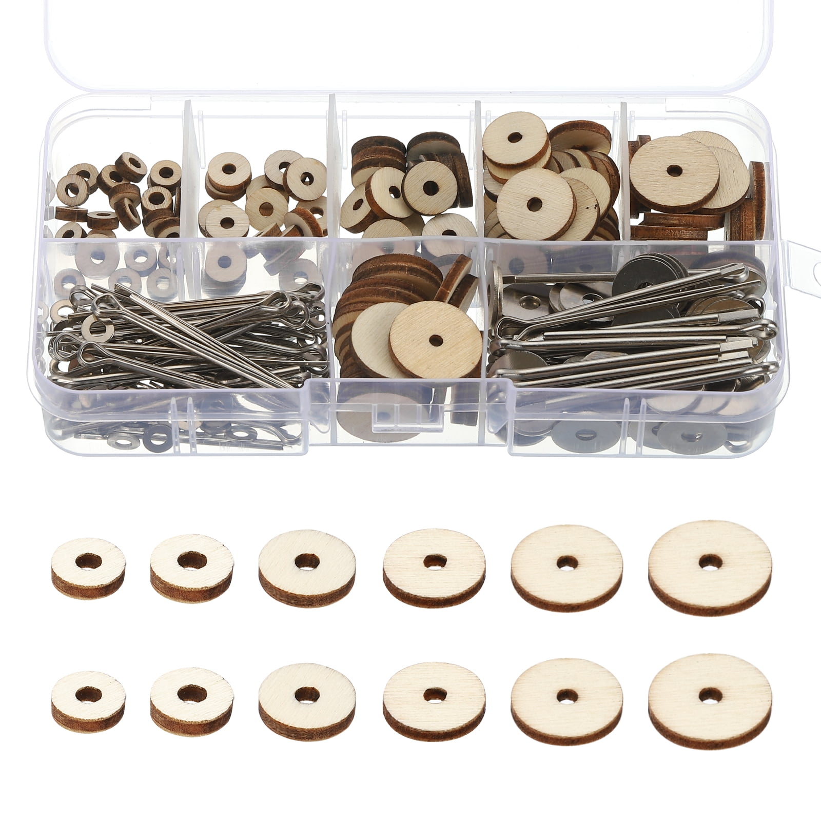 Uxcell 6mm-16mm 6 Sizes Doll Joints, 60 Set Removable Cotter Pin Joints ...