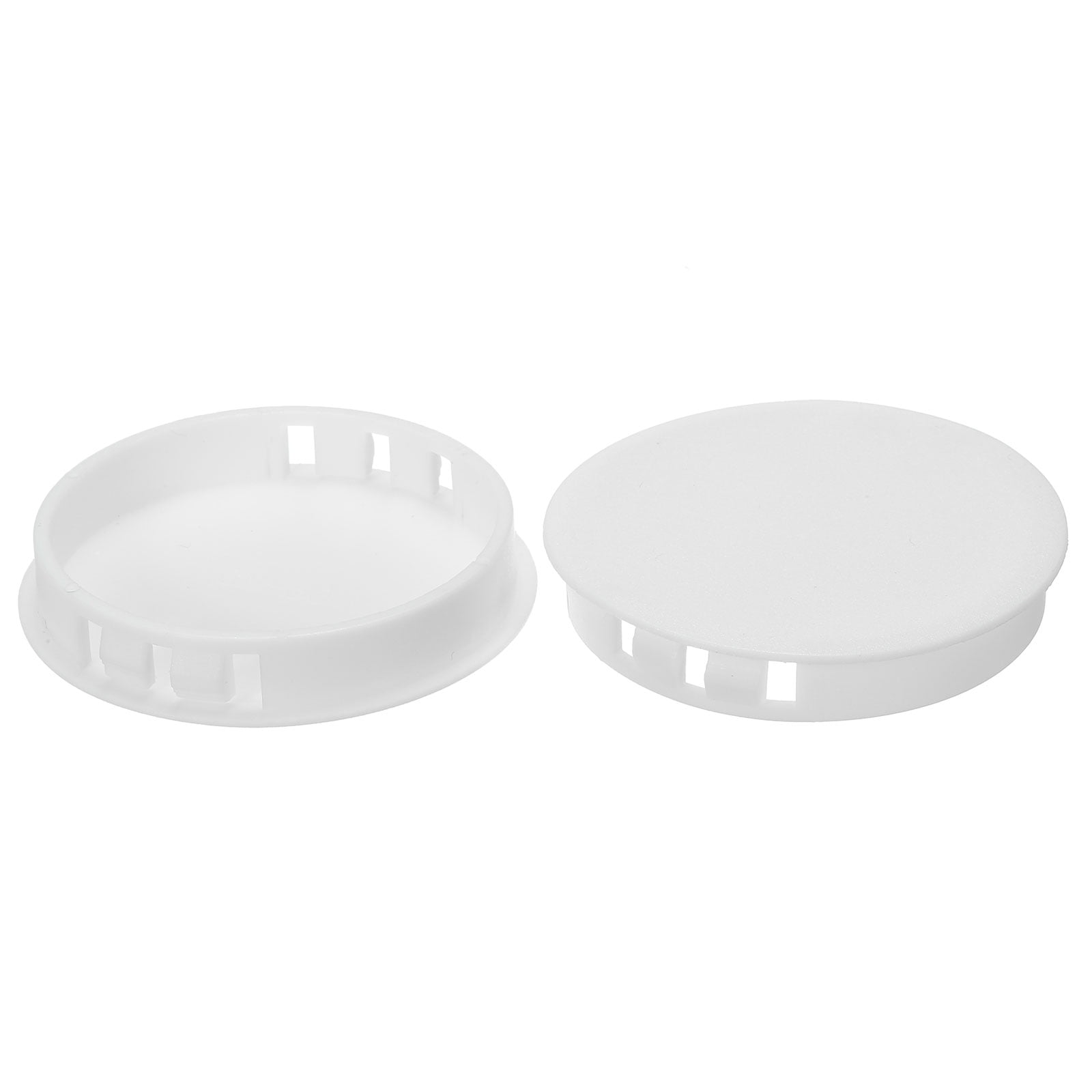 Uxcell 6mm 2.4" Plastic Hole Plugs, Flush Type Round Hole Cover Snap in ...