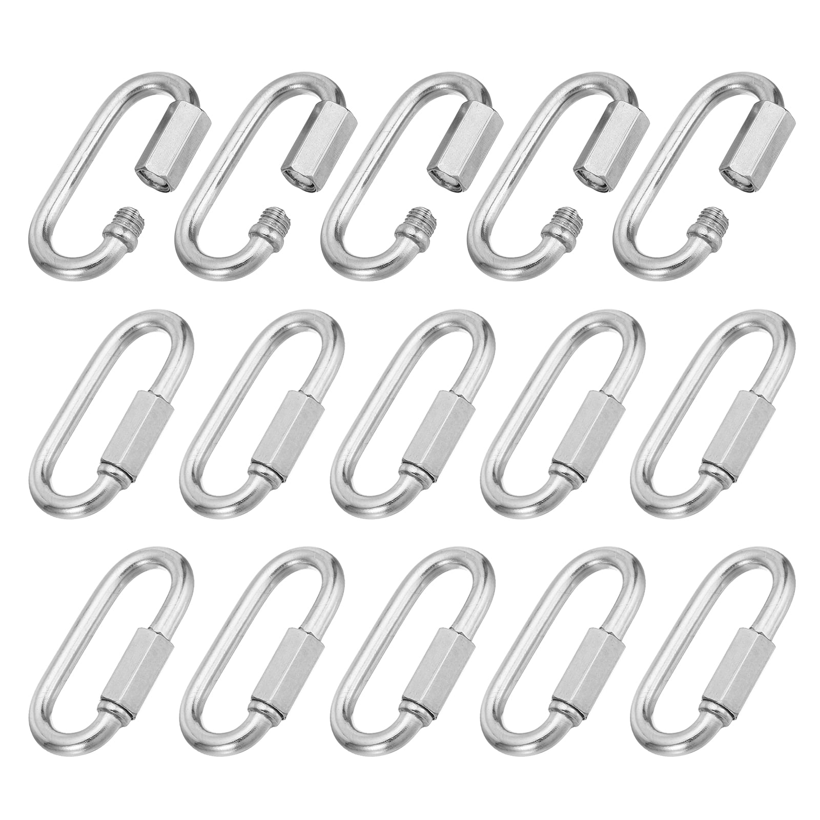 Uxcell 6mm 304 Stainless Steel Chain Quick Links Screw Locking Chain ...