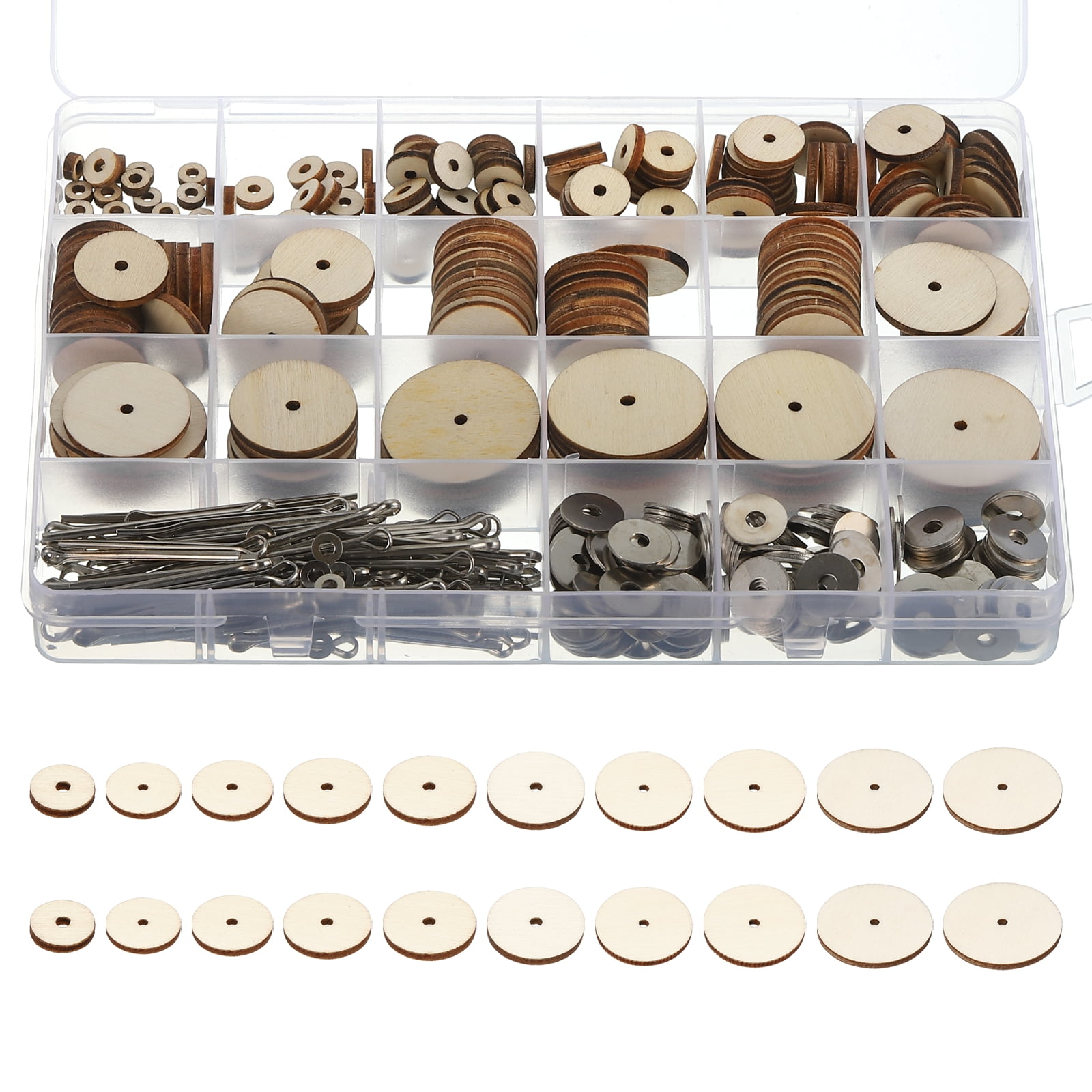 Uxcell 6mm-30mm 10 Sizes Doll Joints, 110 Set Removable Cotter Pin ...