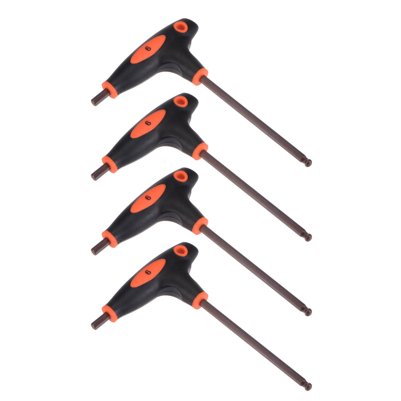Uxcell 6mm Ball End Hex T-Handle Wrench Spanner, Metric S2 Steel 4 Pack ...