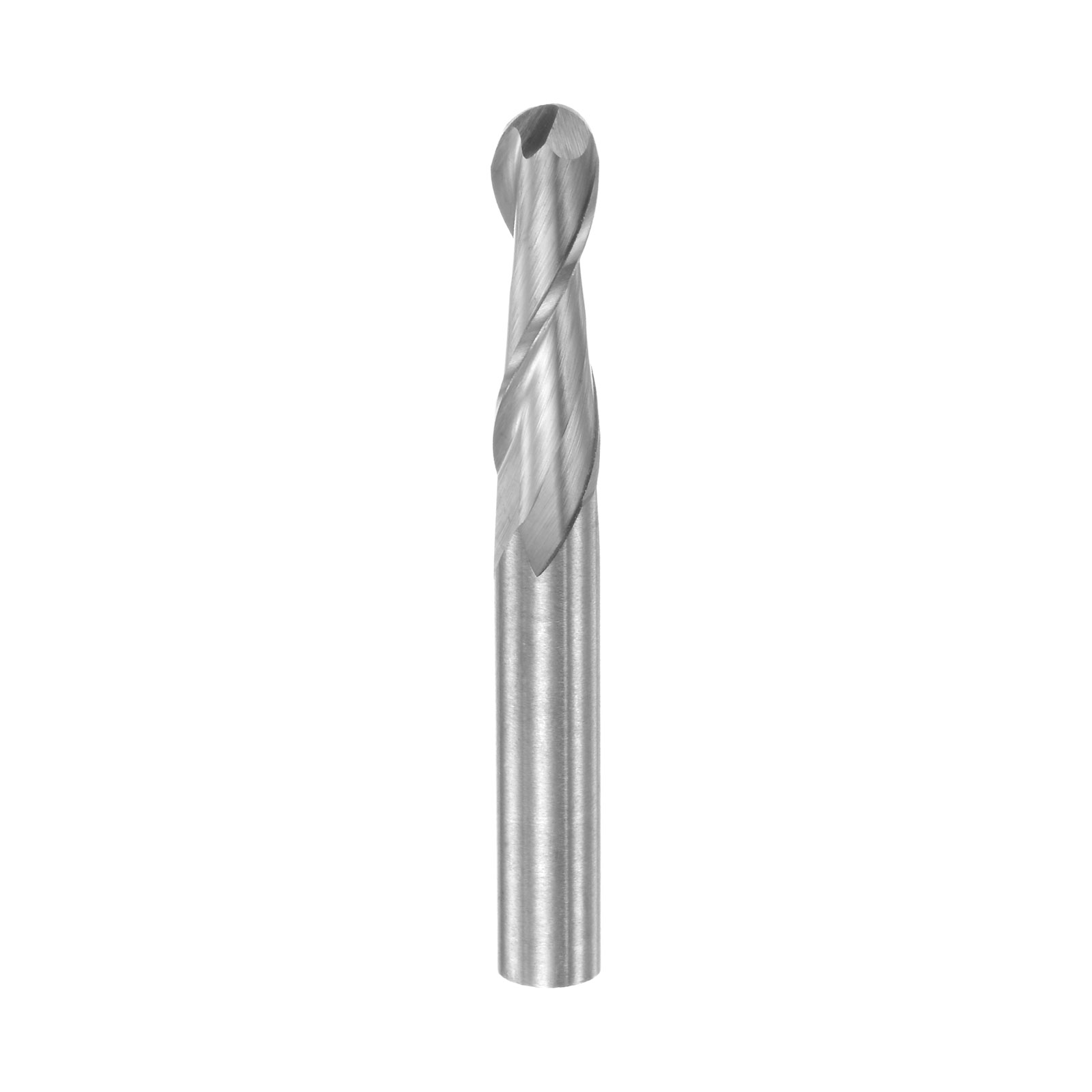 Uxcell 6mm Dia 22mm Cutting Length High Speed Steel 2 Flutes Ball Nose ...