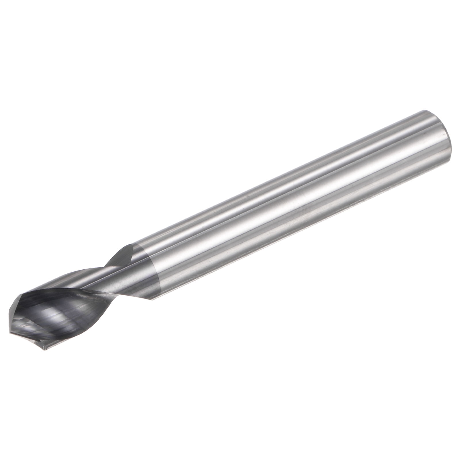 Uxcell 6mm Dia 6mm Shank 120 Degree Carbide AlTiSin Coated 2 Flutes ...