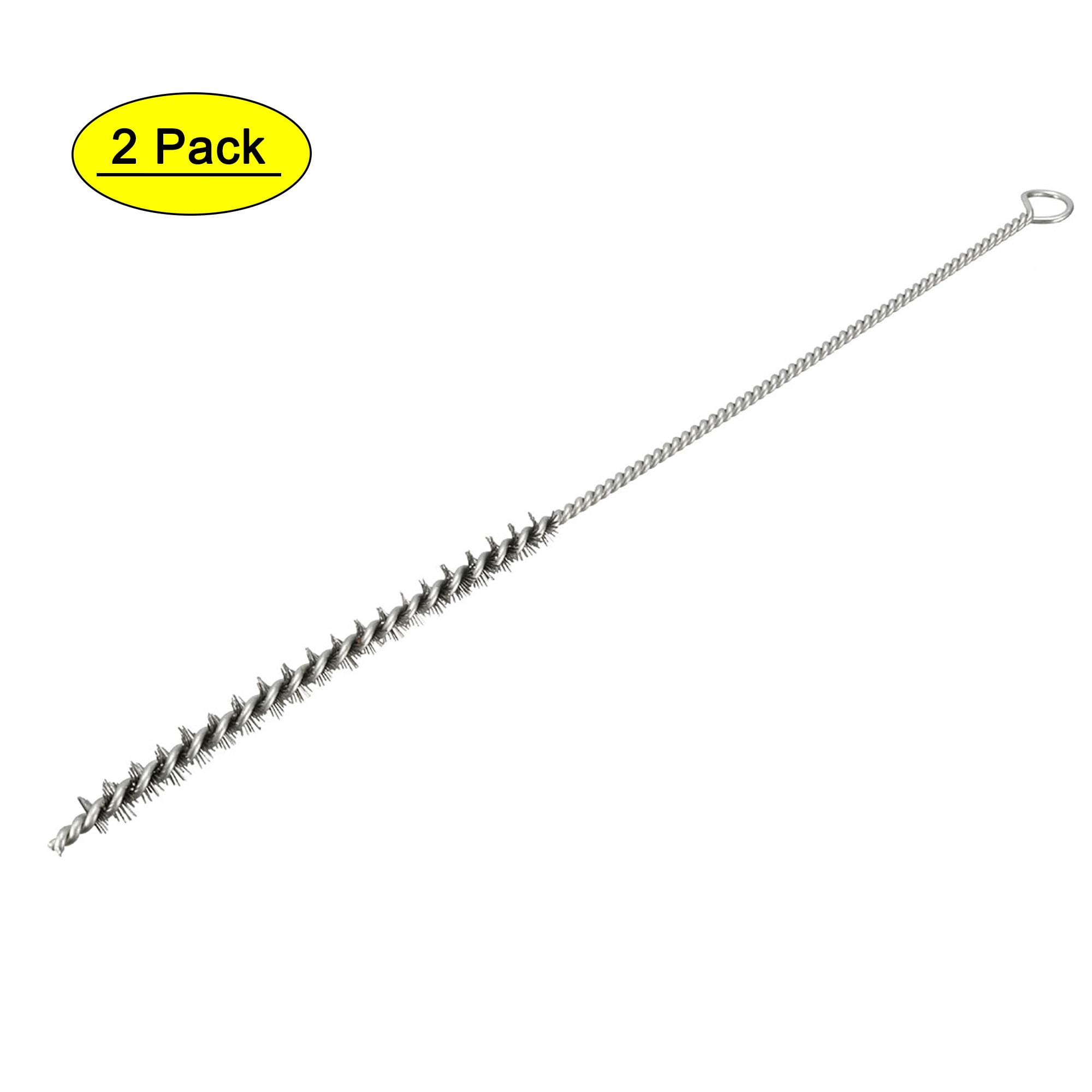 Uxcell 6mm Dia Steel Wire Tube Cleaning Brush 2 Pack - Walmart.com