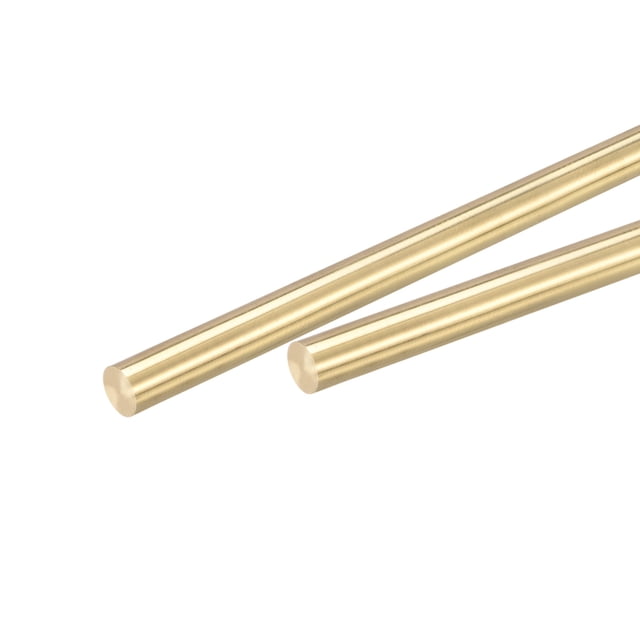 Uxcell 6mm Diameter 450mm Length Brass Solid Round Rod for DIY Craft ...