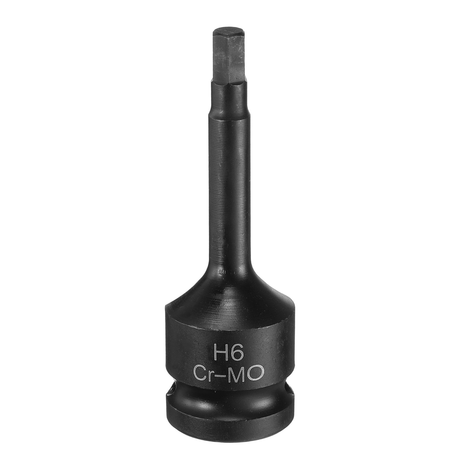 Uxcell 6mm Hex Impact Bit Socket H6 1/2 CR-MO Steel Phosphate Black ...