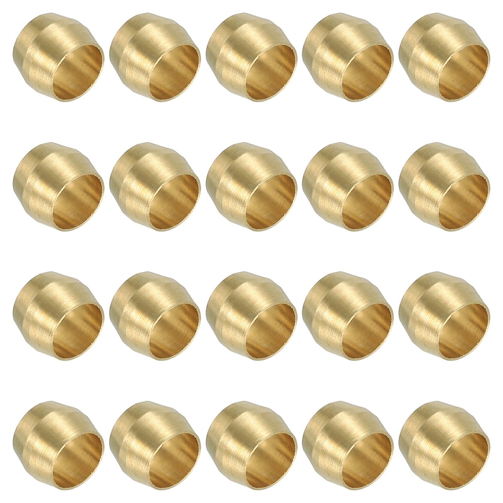 Uxcell 6mm ID Brass Compression Sleeve Ferrules, Brass Compression ...