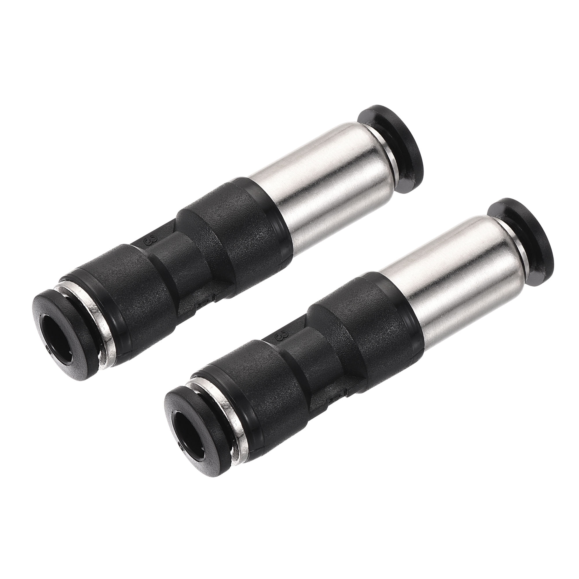 Uxcell 6mm Push Quick Connect Inline Air Tube Fitting Check Valve Black ...