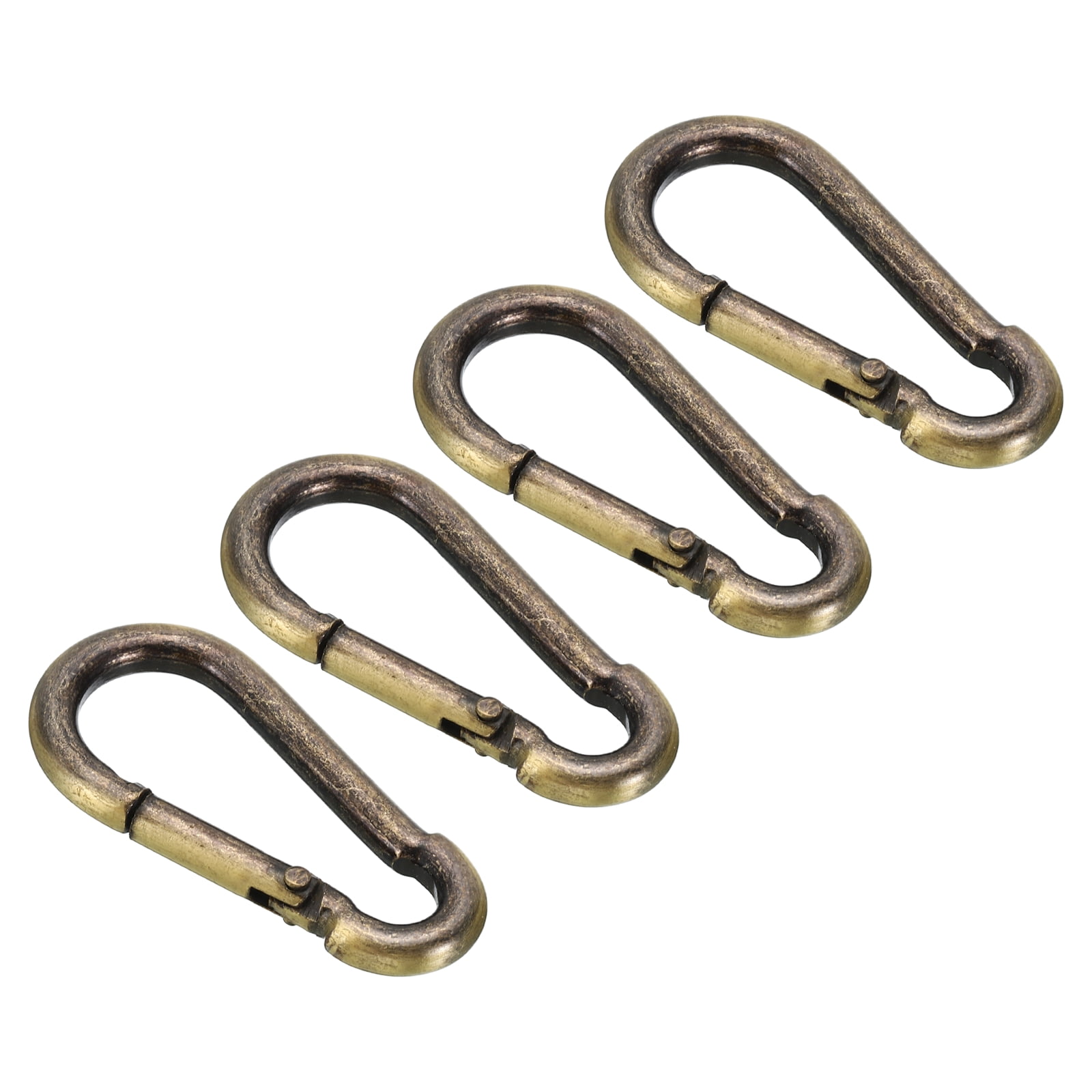 Uxcell 6mm Spring Snap Hook Clips Chain Quick Links Connector Ring Lock ...
