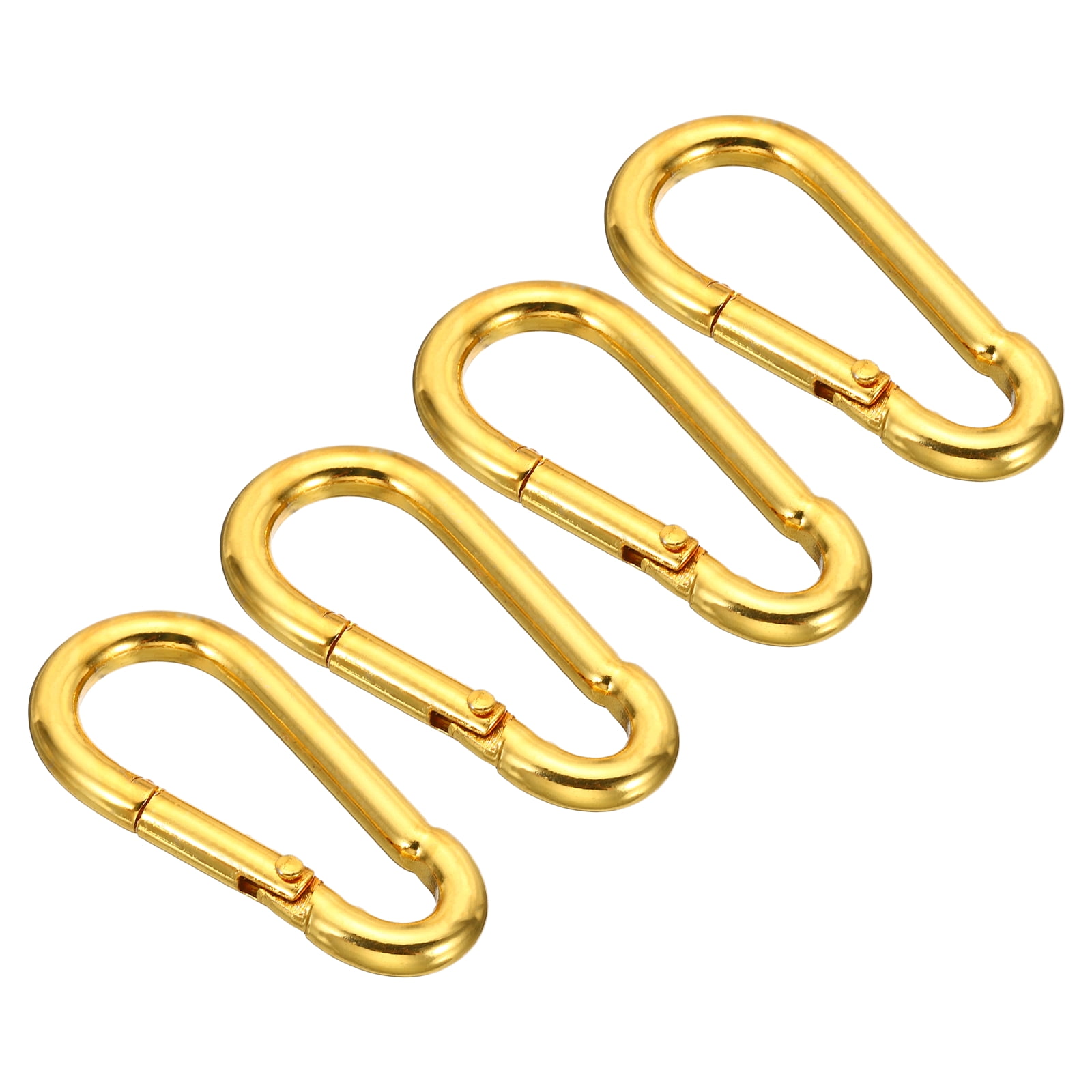 Uxcell 6mm Spring Snap Hook Clips Chain Quick Links Connector Ring Lock ...