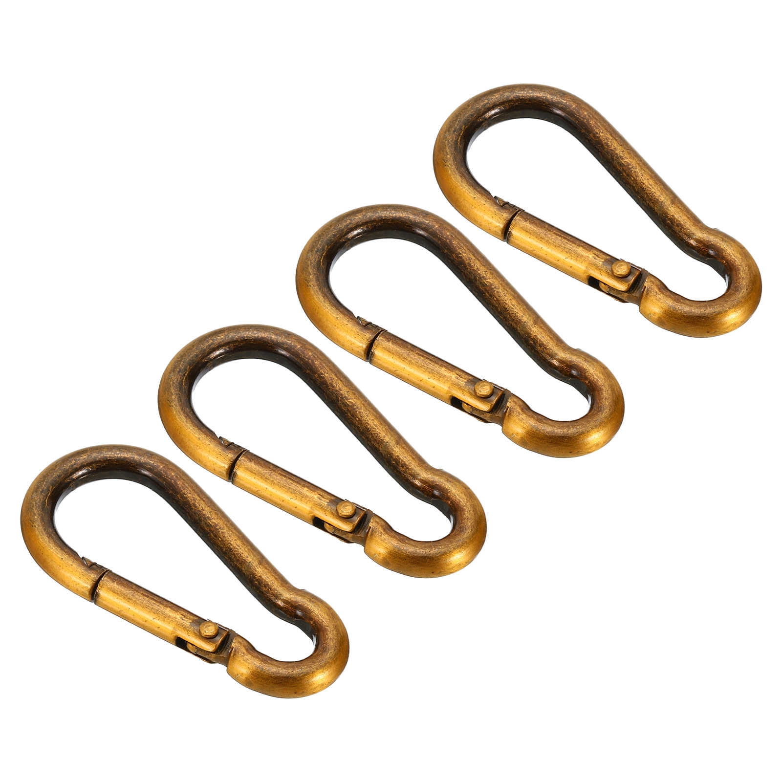 Uxcell 6mm Spring Snap Hook Clips Chain Quick Links Connector Ring Lock ...