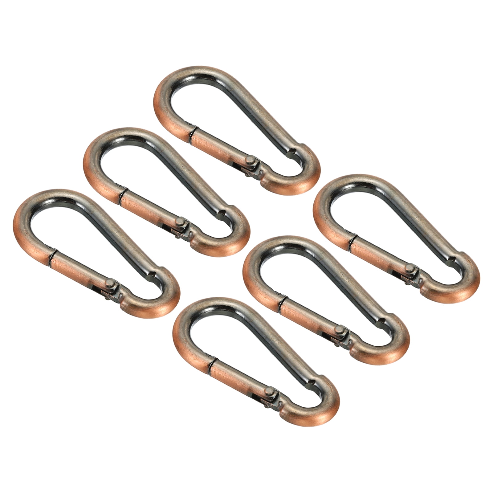 Uxcell 6mm Spring Snap Hook Clips Chain Quick Links Connector Ring Lock ...