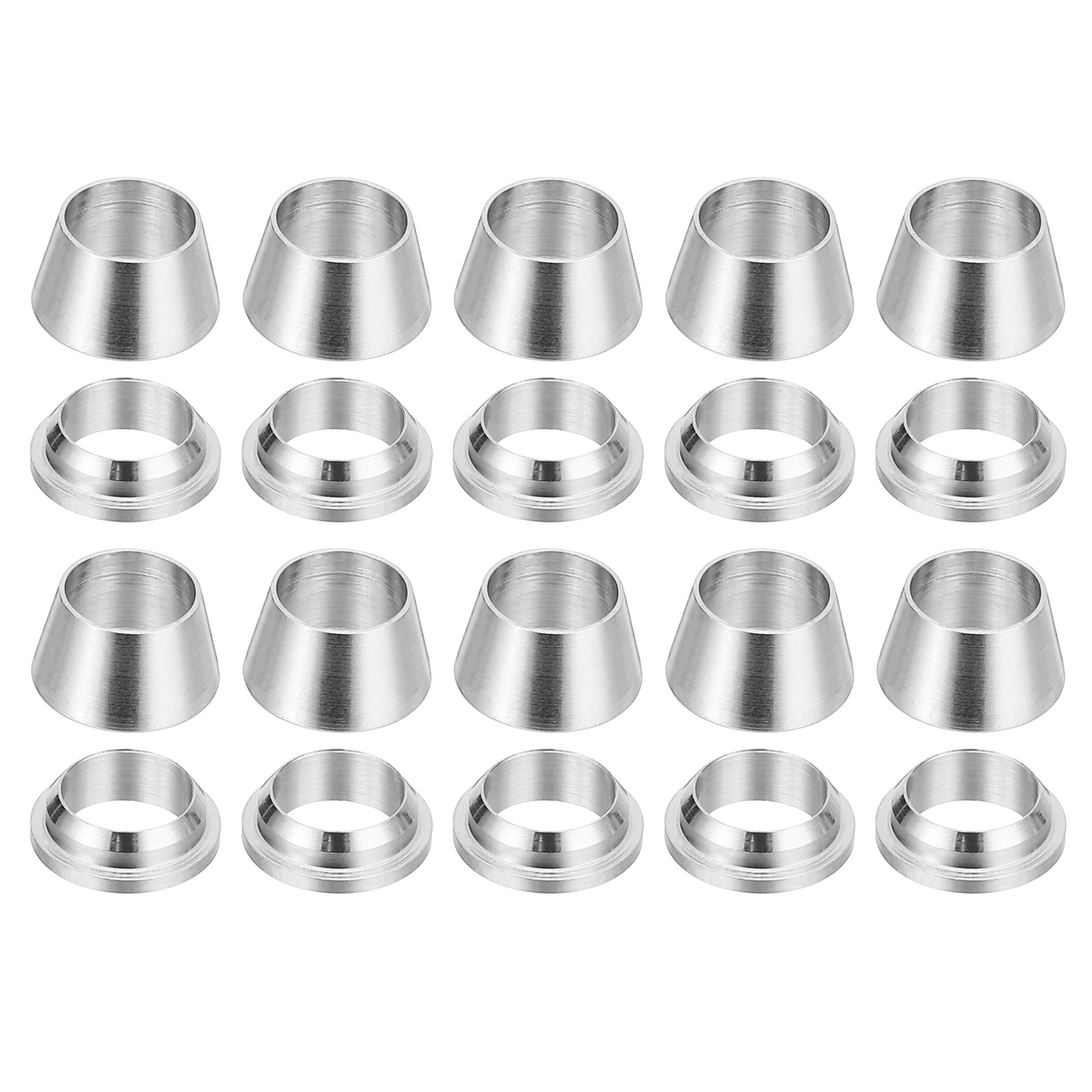 Uxcell 6mm Tube OD 304 Stainless Steel Compression Tube Fitting Sleeve ...