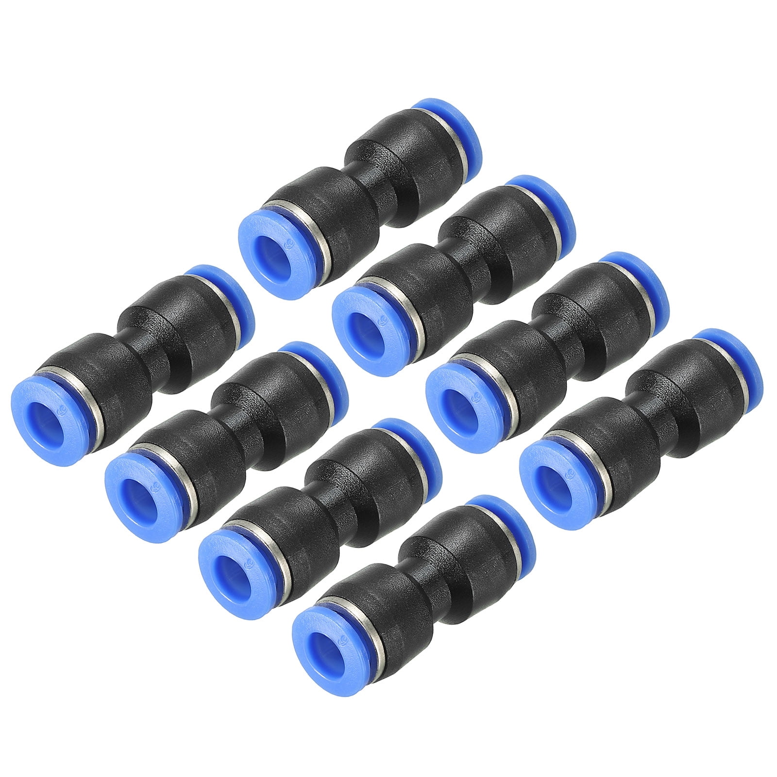Uxcell 6mm Tube OD Quick Connect Push to Connector Fitting, Black 40Pcs ...