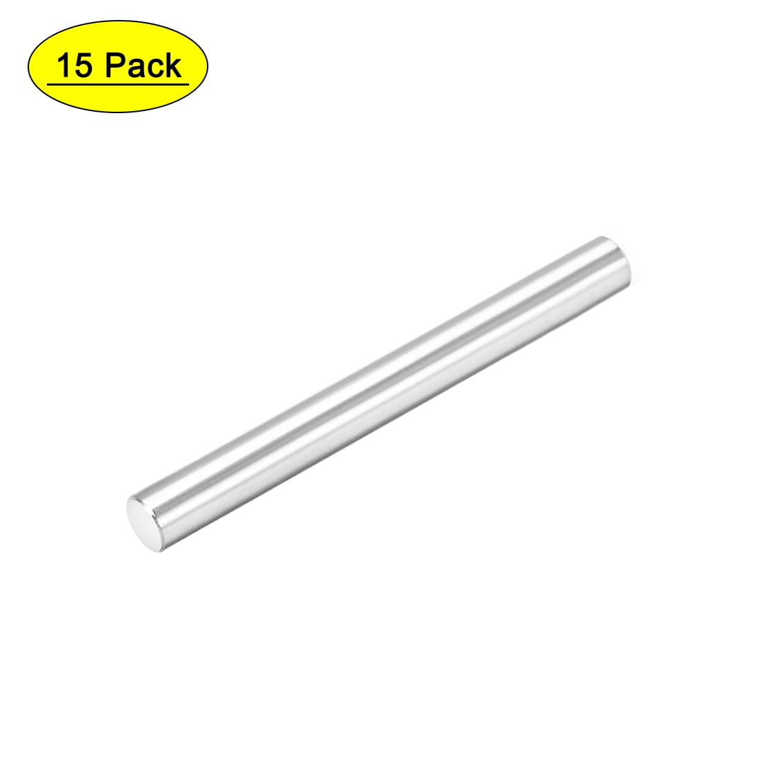 Uxcell 6mm X 60mm 304 Stainless Steel Dowel Pin 15 Pack - Walmart.com