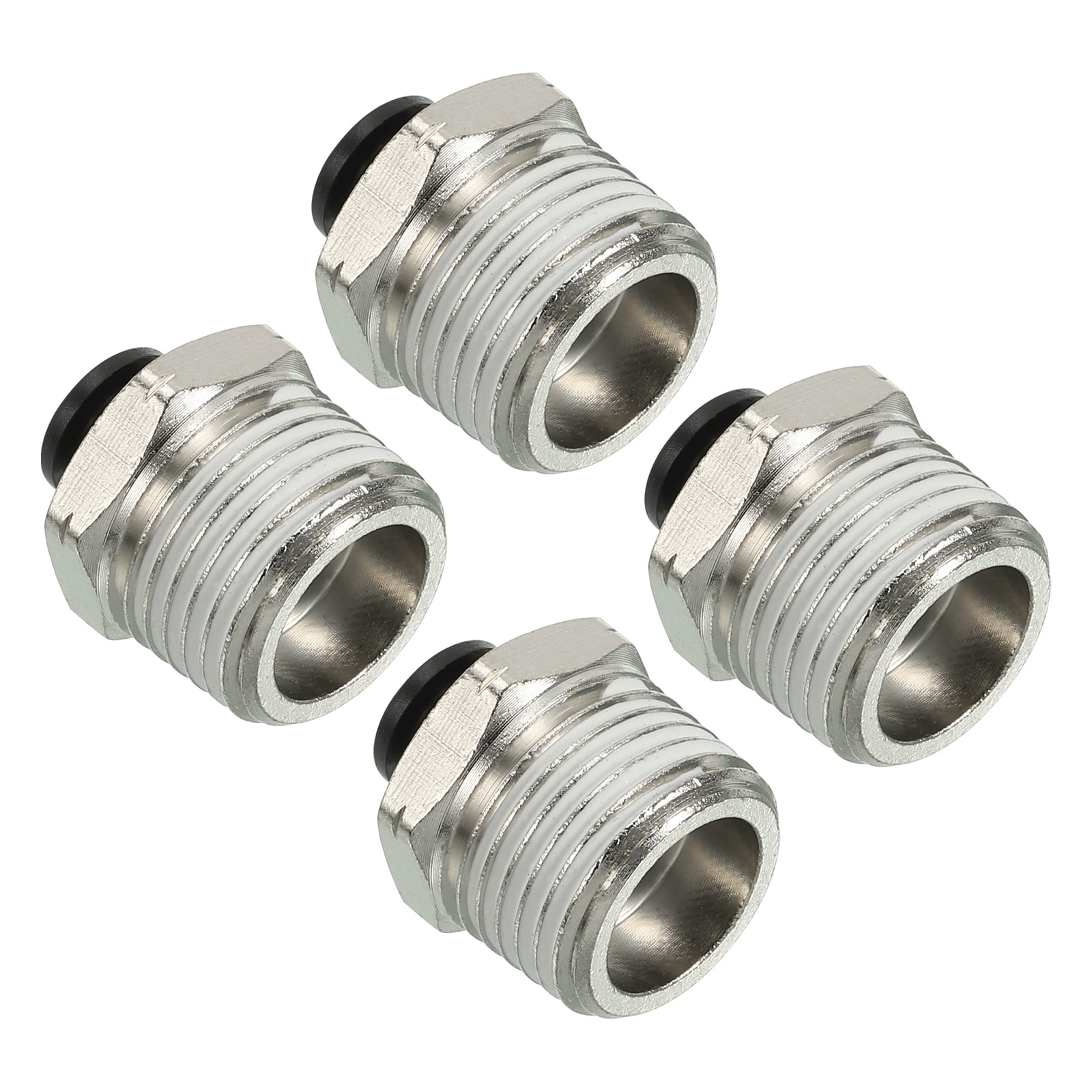 Uxcell 6mm x 1/2"NPT Male Thread Push to Connect Fittings Pneumatic Air ...