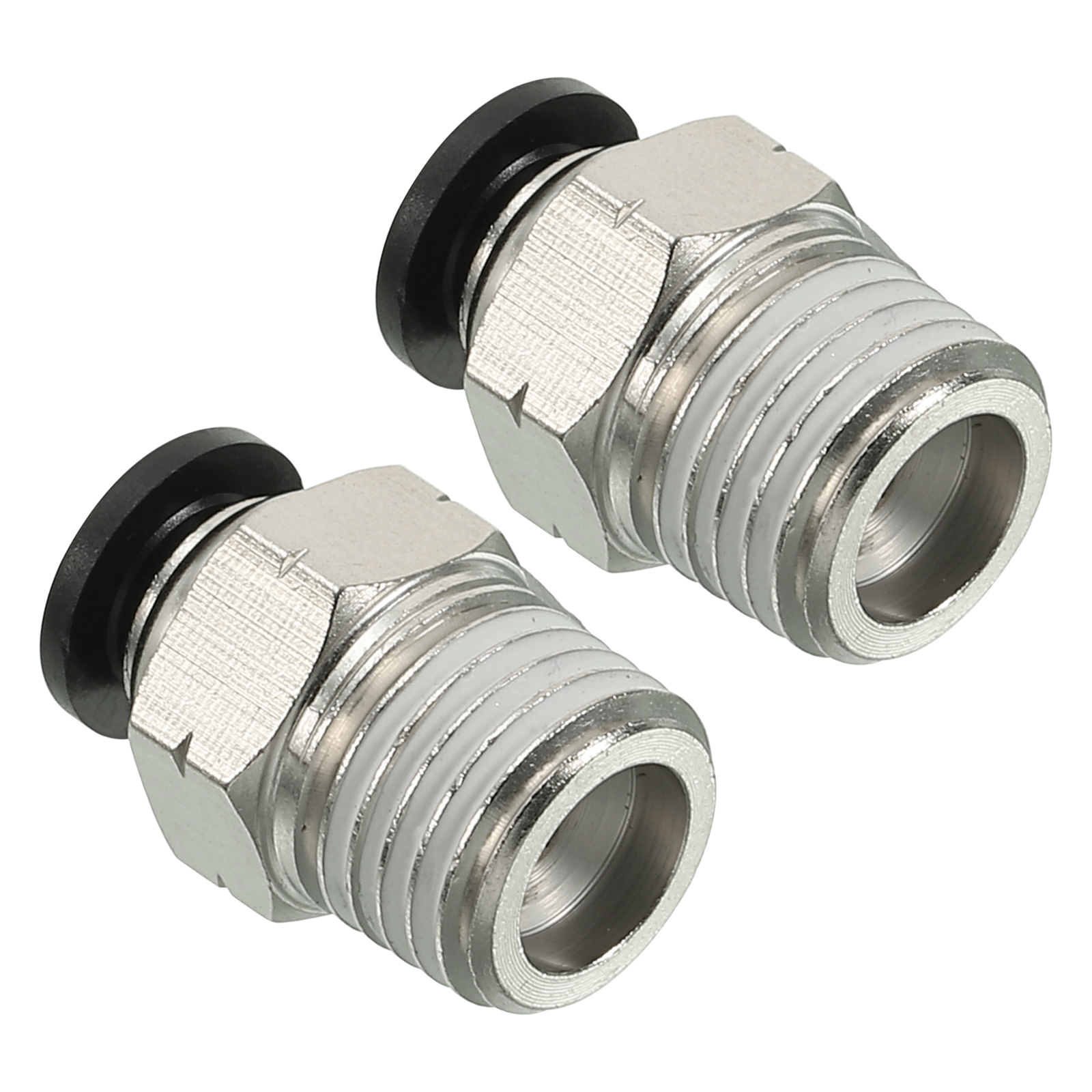 Uxcell 6mm x 1/4"NPT Male Thread Push to Connect Fittings Pneumatic Air ...
