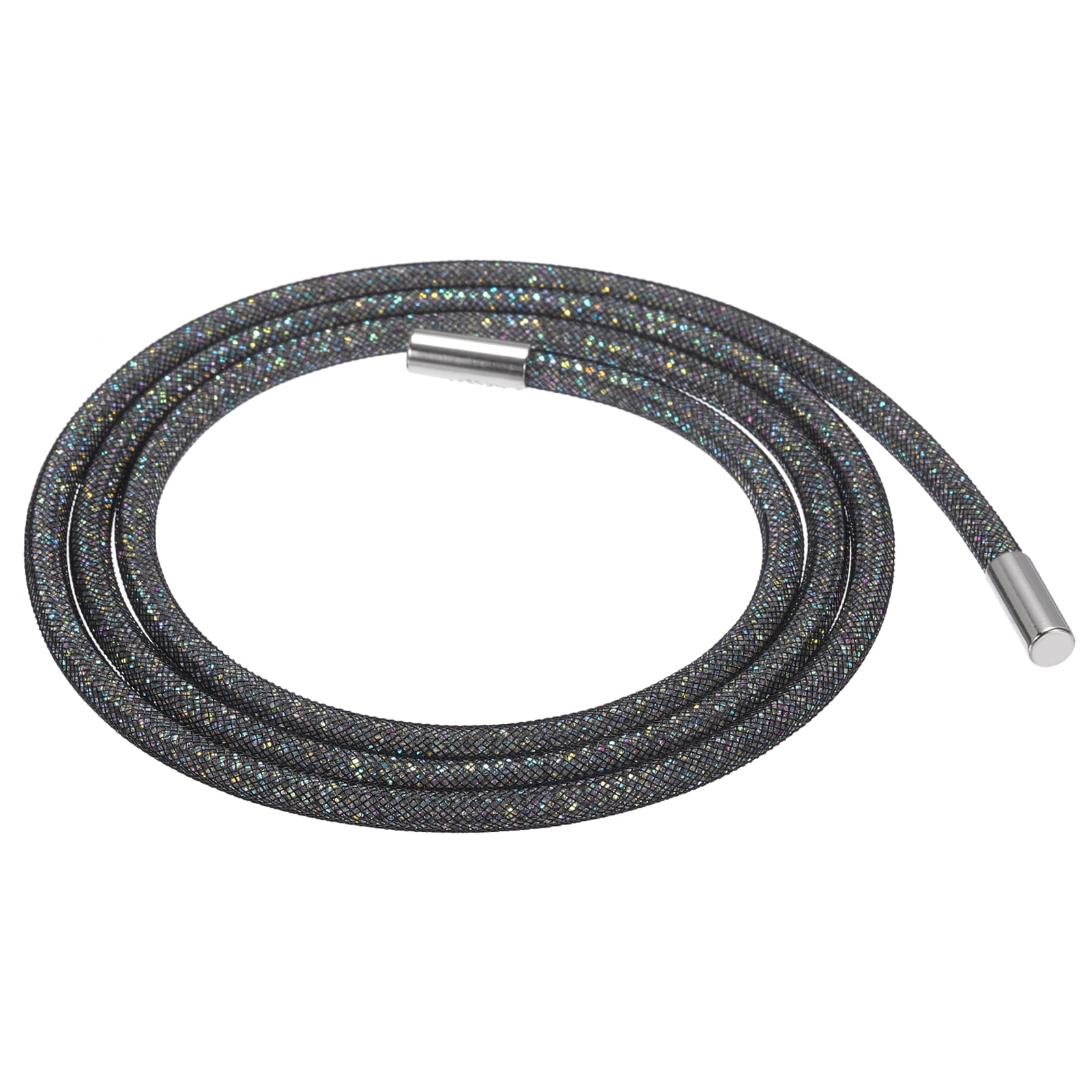 Uxcell 6mm x 120cm Rhinestone Tube Rope Bling Crystal String for DIY ...