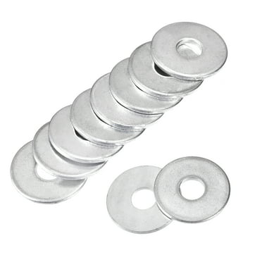 Uxcell 10mm x 25mm x 2mm Zinc Plated Carbon Steel Flat Washer for Screw ...