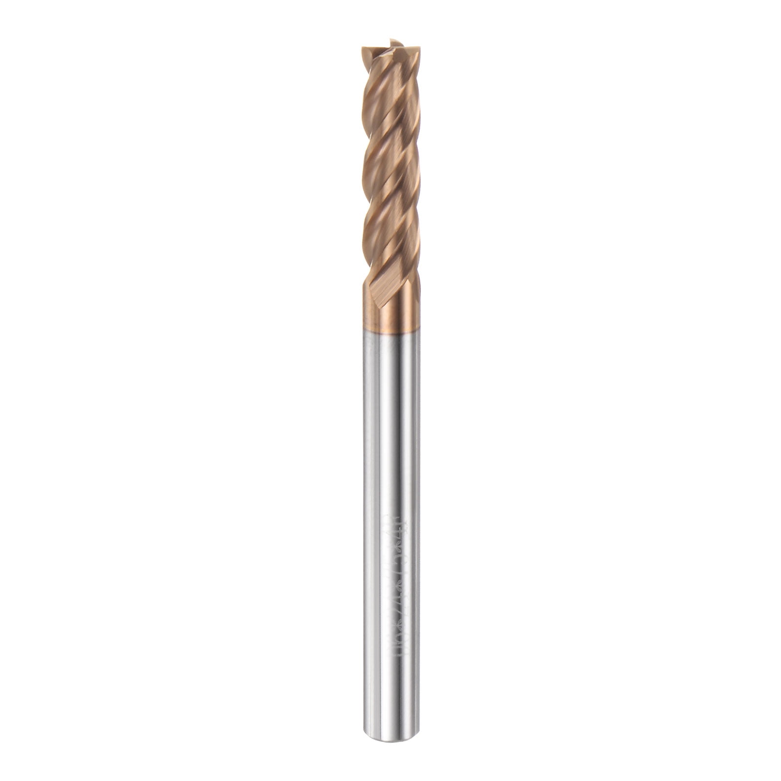 Uxcell 6mm x 24mm x 6mm x 75mm AlTiN Coated Carbide 4 Flutes Square End ...