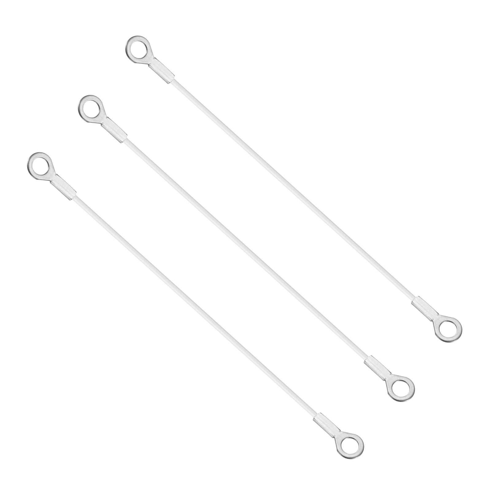 Uxcell 6mm x 30cm Lanyard Cable, 3 PCS 304 Stainless Steel Cable ...