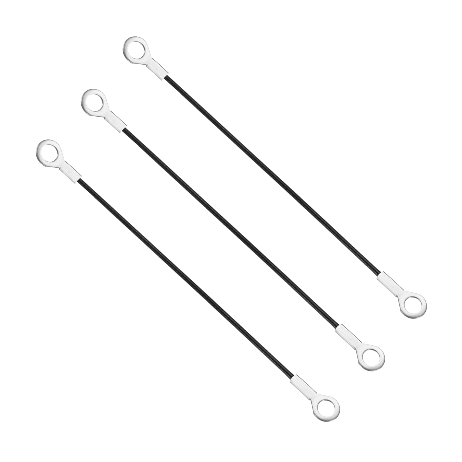 Uxcell 6mm x 30cm Lanyard Cable, 3 PCS 304 Stainless Steel Cable ...