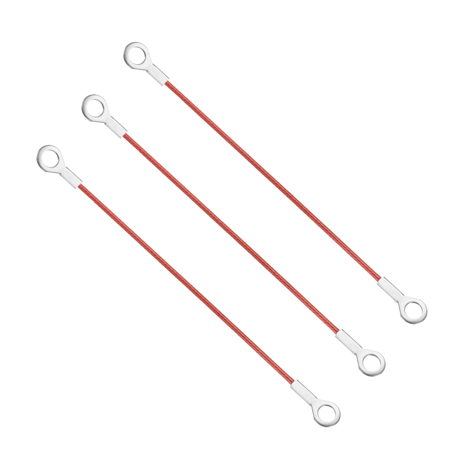 Uxcell 6mm x 30cm Lanyard Cable, 3 PCS 304 Stainless Steel Cable ...