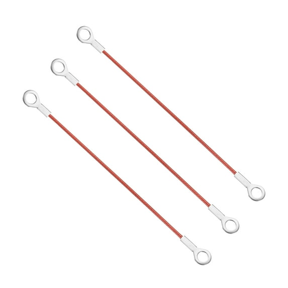 Uxcell 6mm x 30cm Lanyard Cable, 3 PCS 304 Stainless Steel Cable ...