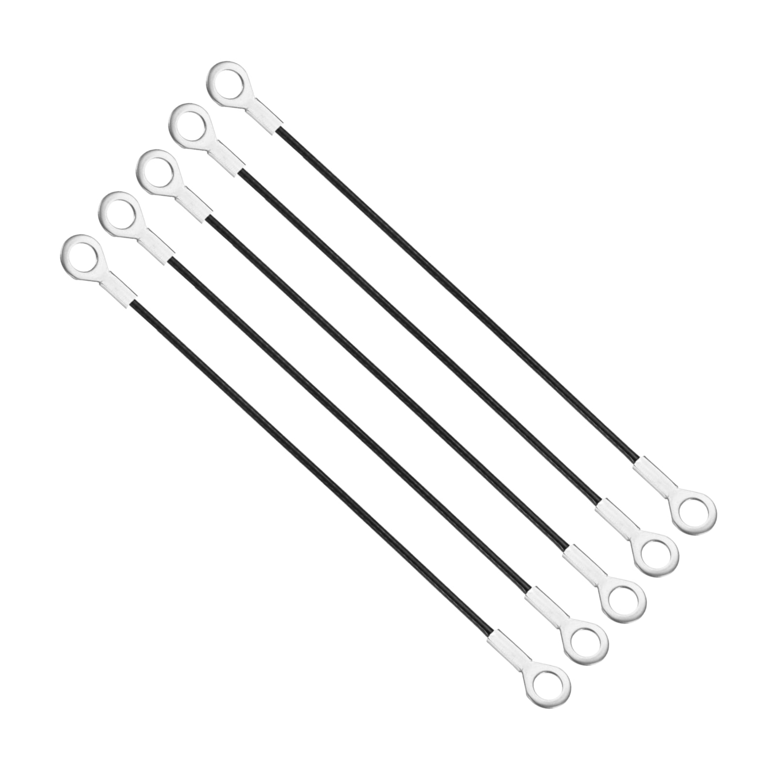 Uxcell 6mm x 30cm Lanyard Cable, 5 PCS 304 Stainless Steel Cable ...