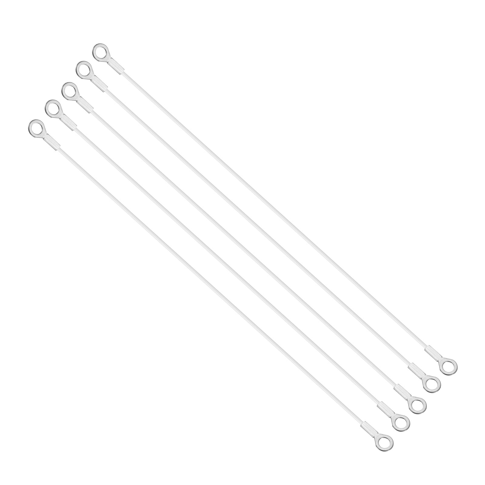 Uxcell 6mm x 50cm Lanyard Cable, 5 PCS 304 Stainless Steel Cable ...