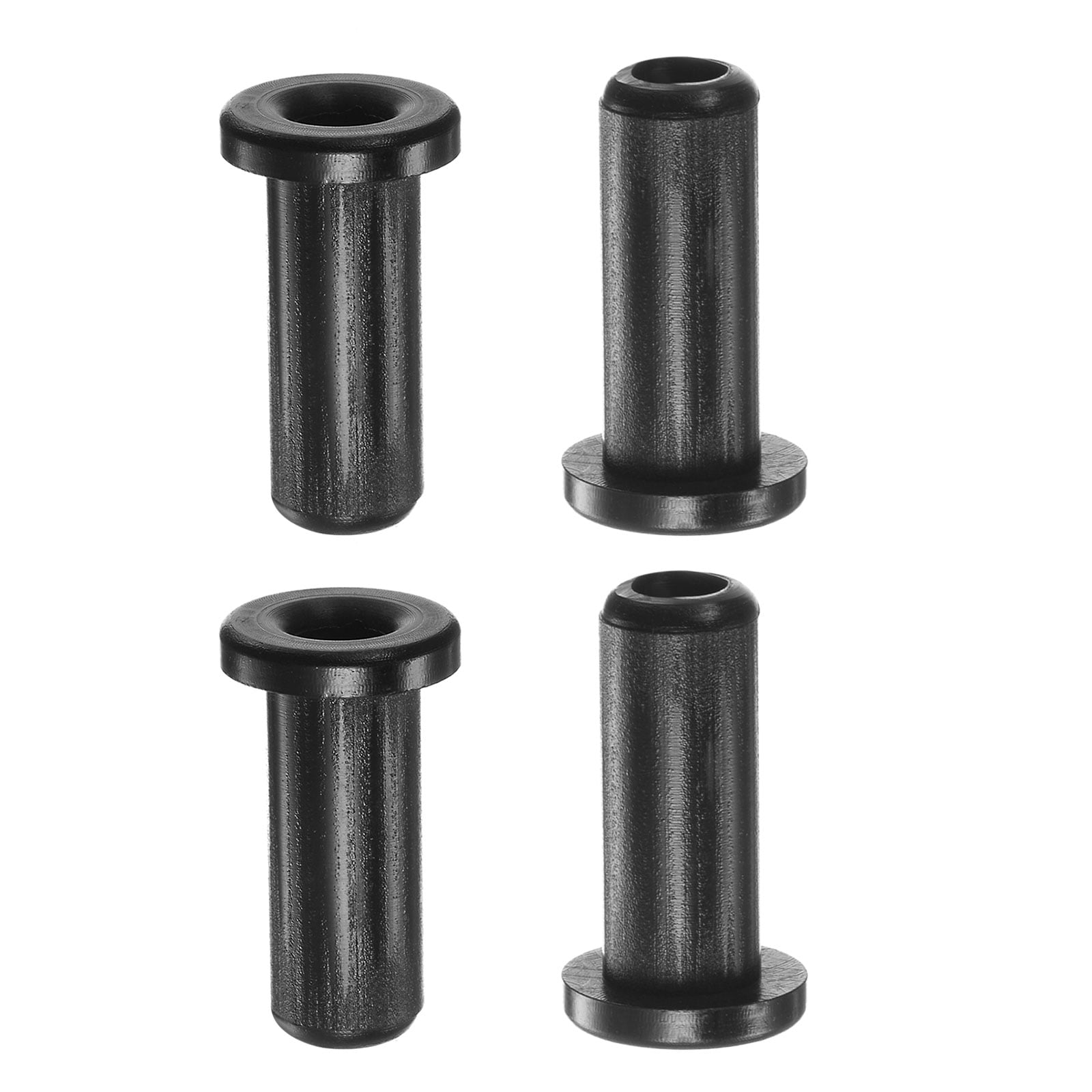 Uxcell 6mmx10mmx28.5mm Flanged Sleeve Bearings Nylon Bushings, Black 4 ...