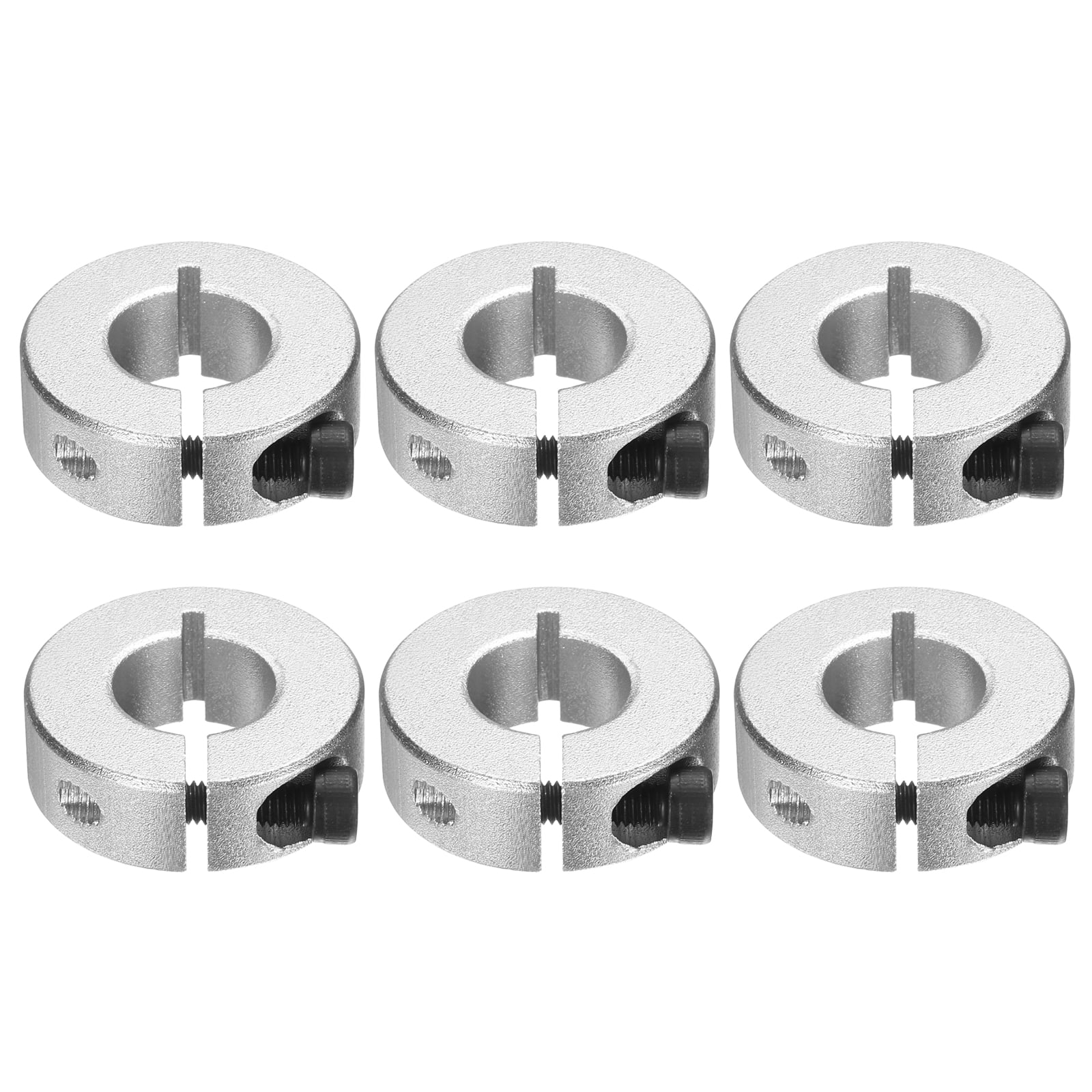 Uxcell 6pack Single Split Clamp-On Shaft Collar 14mm Bore One-Piece ...