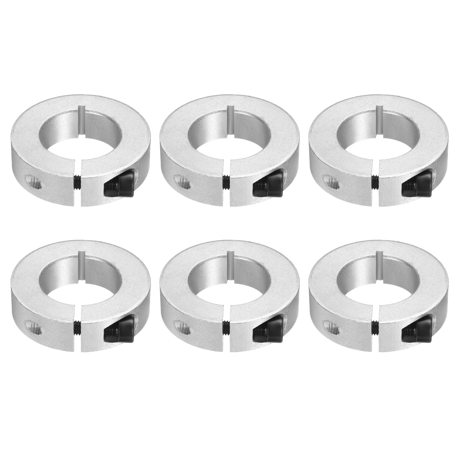 Uxcell 6pack Single Split Clamp-On Shaft Collar 25mm Bore One-Piece ...
