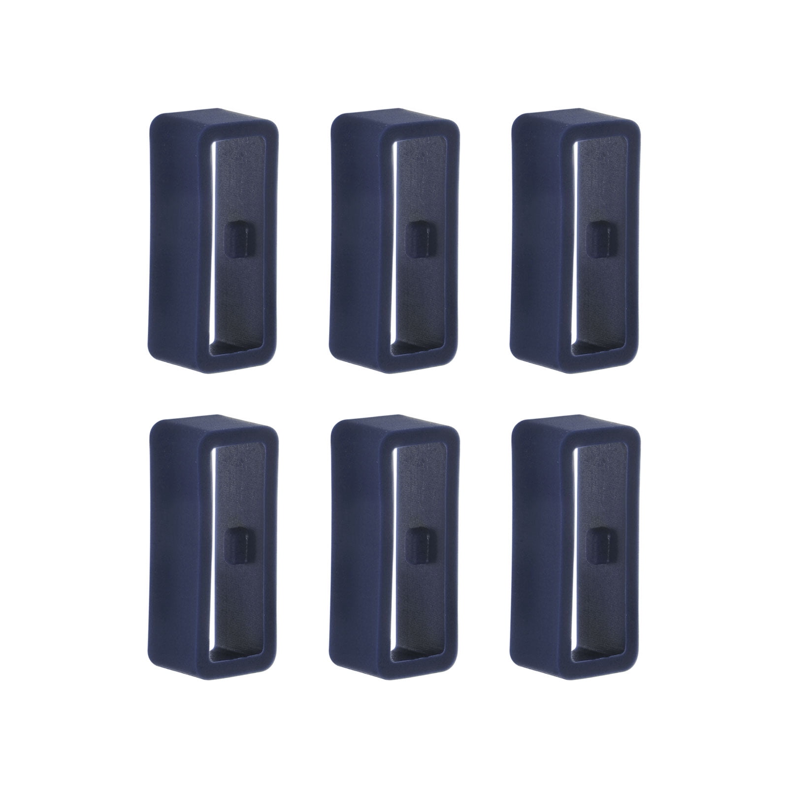 Uxcell 6pack Watch Strap Loop Fastener Rings 16mm Rubber Watch Holder ...