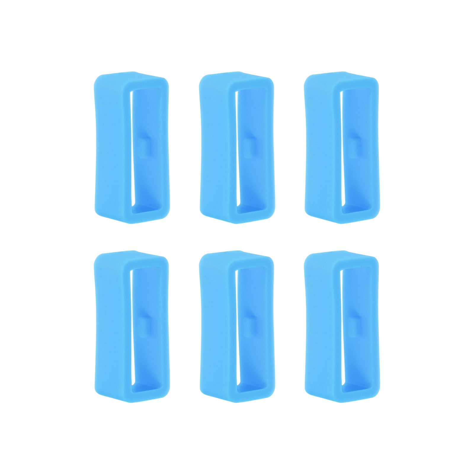 Uxcell 6pack Watch Strap Loop Fastener Rings 16mm Rubber Watch Holder ...