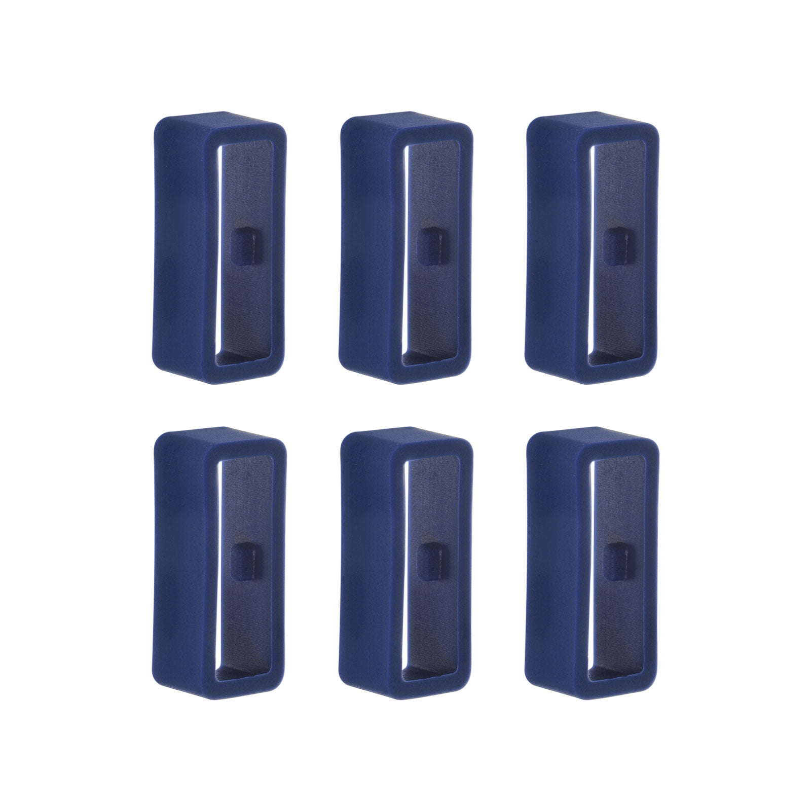 Uxcell 6pack Watch Strap Loop Fastener Rings 16mm Rubber Watch Holder ...
