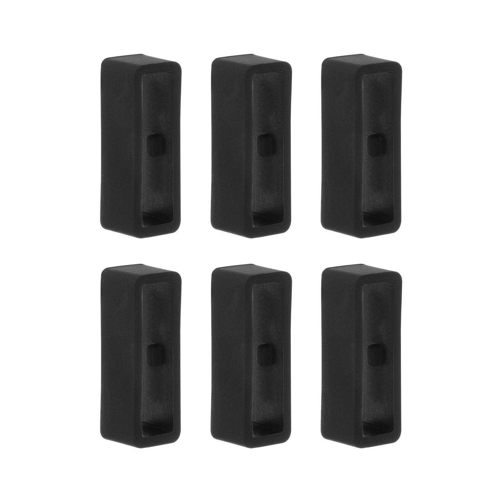 Uxcell 6pack Watch Strap Loop Fastener Rings 20mm Rubber Watch Holder ...