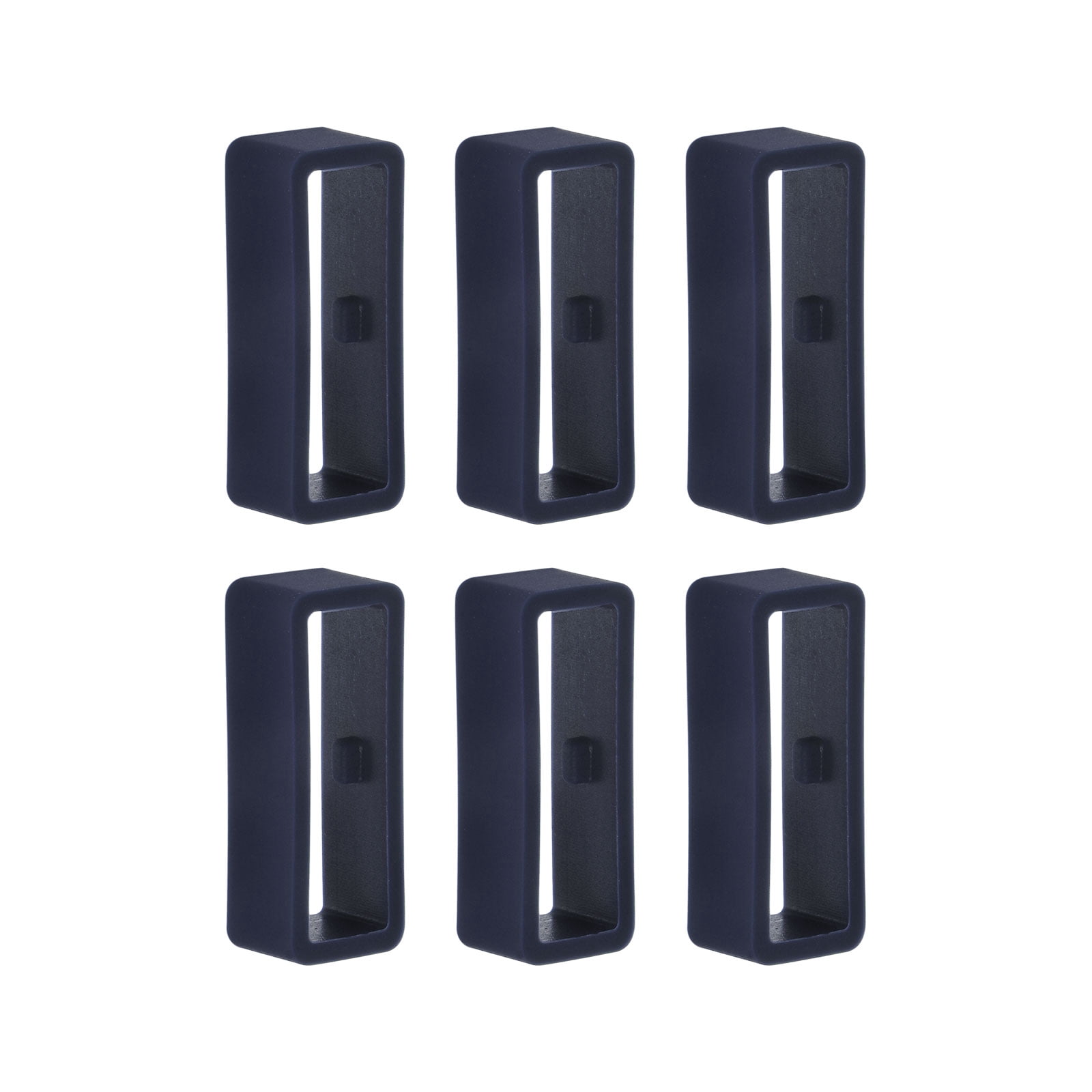 Uxcell 6pack Watch Strap Loop Fastener Rings 22mm Rubber Watch Holder ...