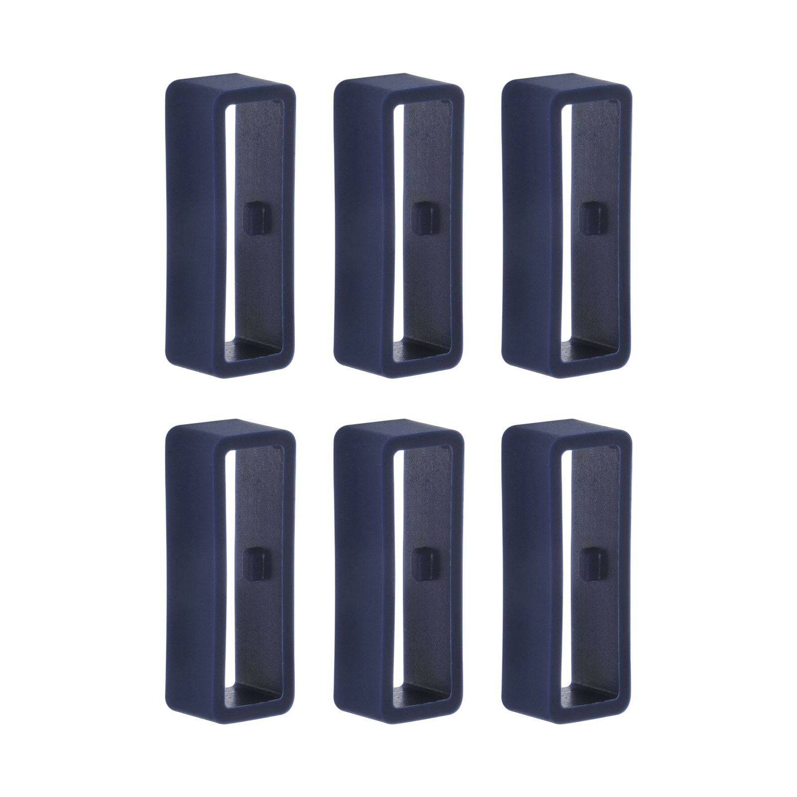Uxcell 6pack Watch Strap Loop Fastener Rings 24mm Rubber Watch Holder ...