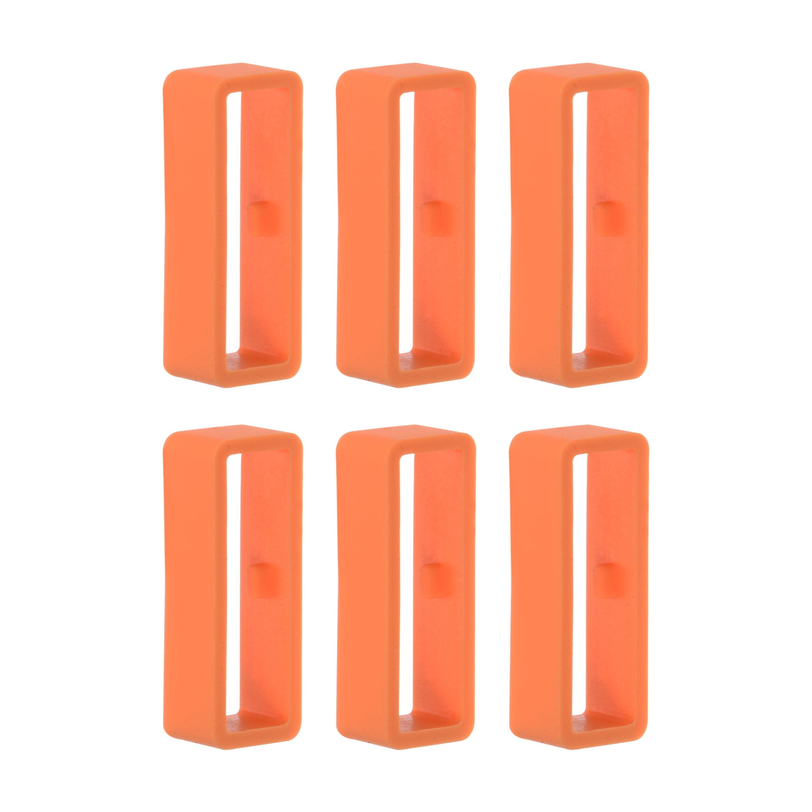 Uxcell 6pack Watch Strap Loop Fastener Rings 24mm Rubber Watch Holder ...